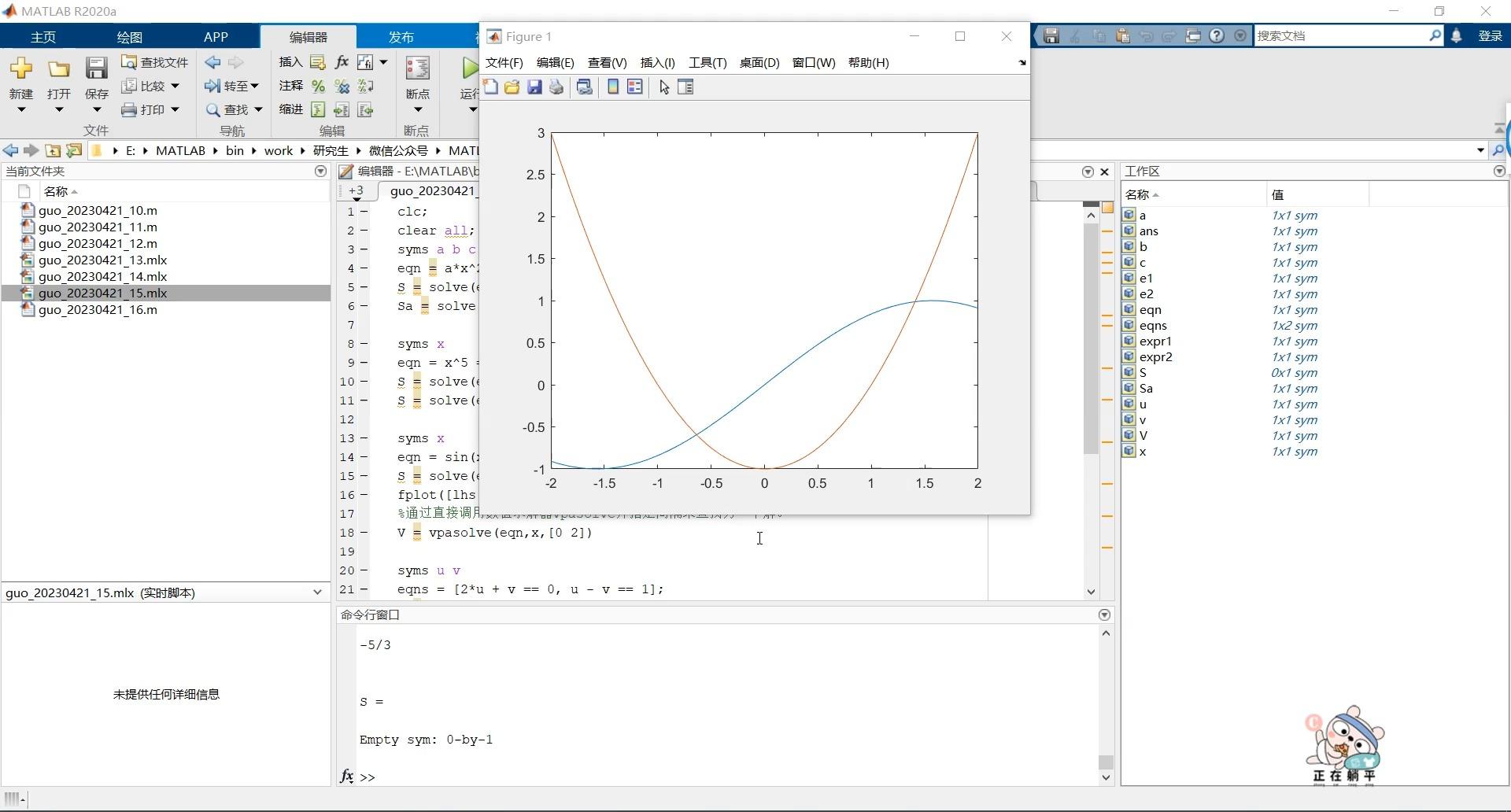 关于MATLAB的问题。为什么直接求解方程给出的是root形式而非数值？ - 知乎