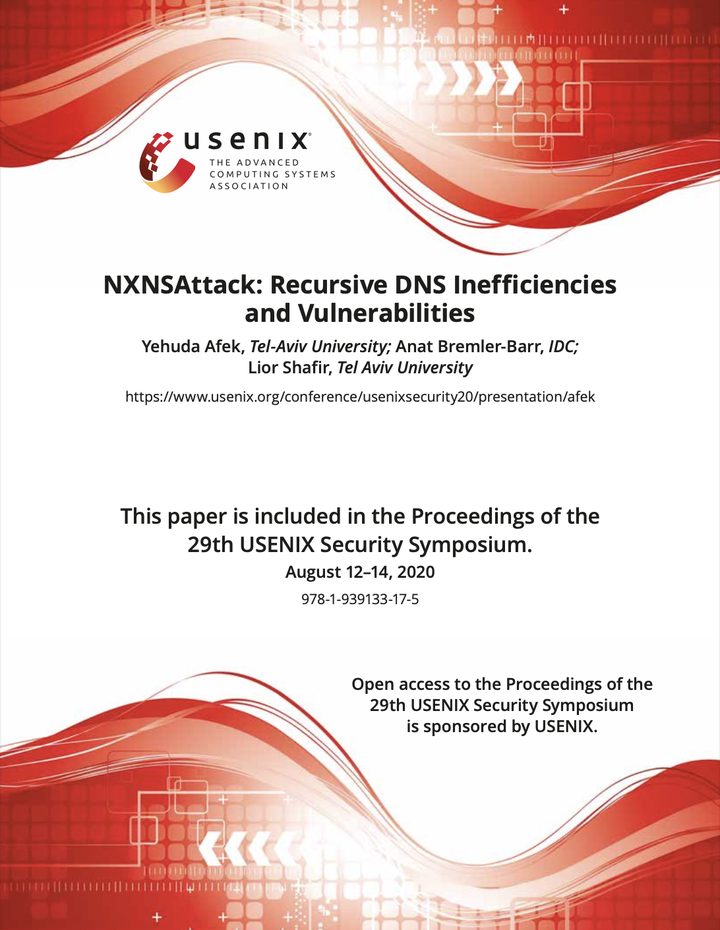 介绍 NXNSAttack: Recursive DNS Inefficiencies and Vulnerabilities - 知乎