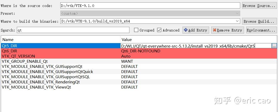 Vtk cmake qt安装，找不到qt5怎么办? - 知乎
