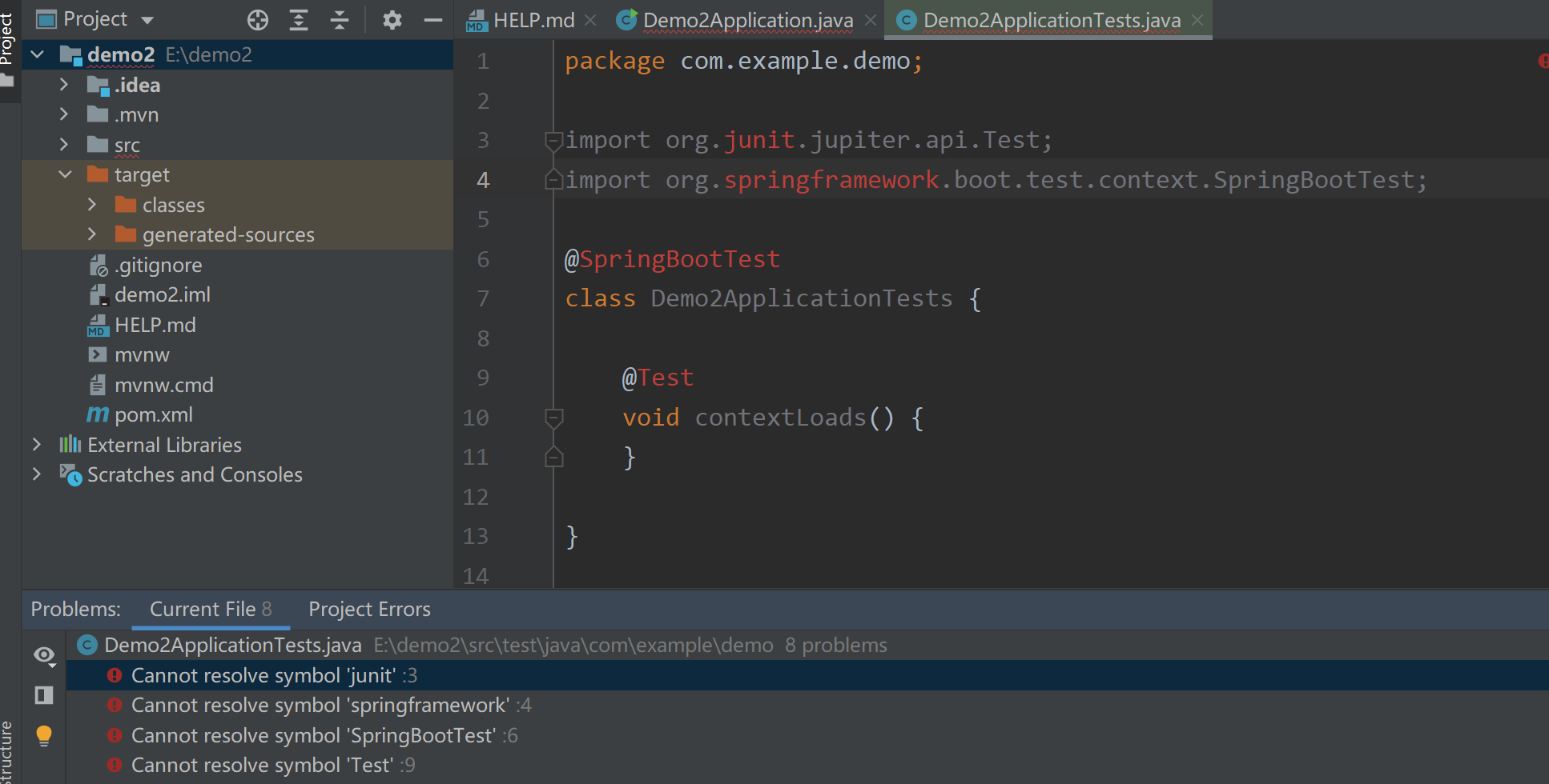 Spring Boot配置问题：Can't resolve xxx - 知乎
