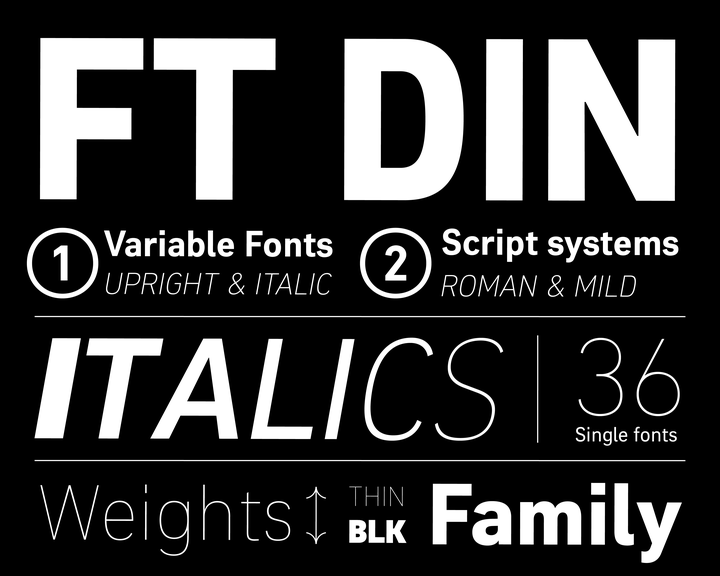 FT DIN字体家族重磅上新！专为信息阅读设计 - 知乎