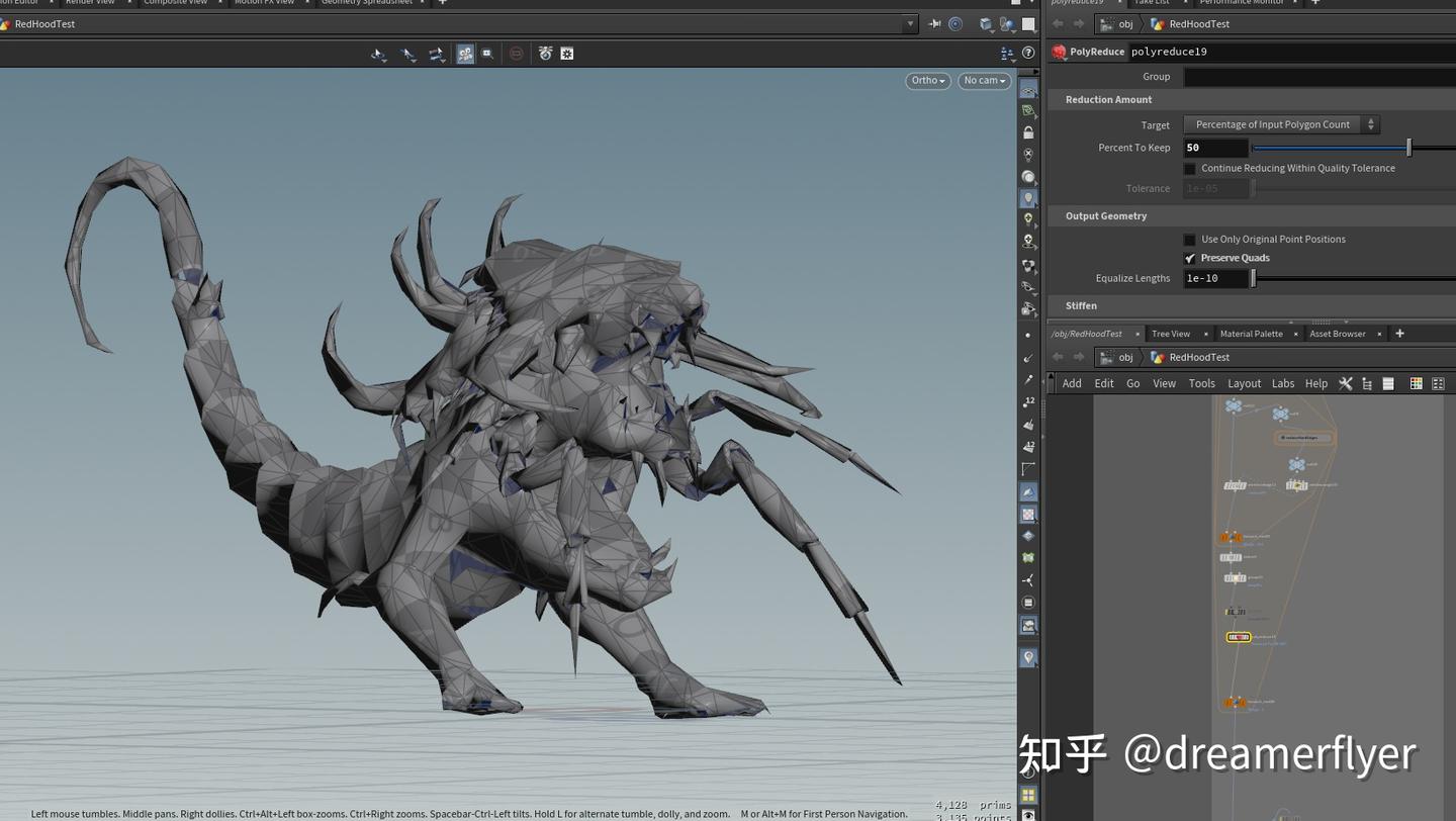 【技术美术】【Houdini 工具】Houdini polyReduce Node 高模自动减面和蒙皮属性传递 - 知乎