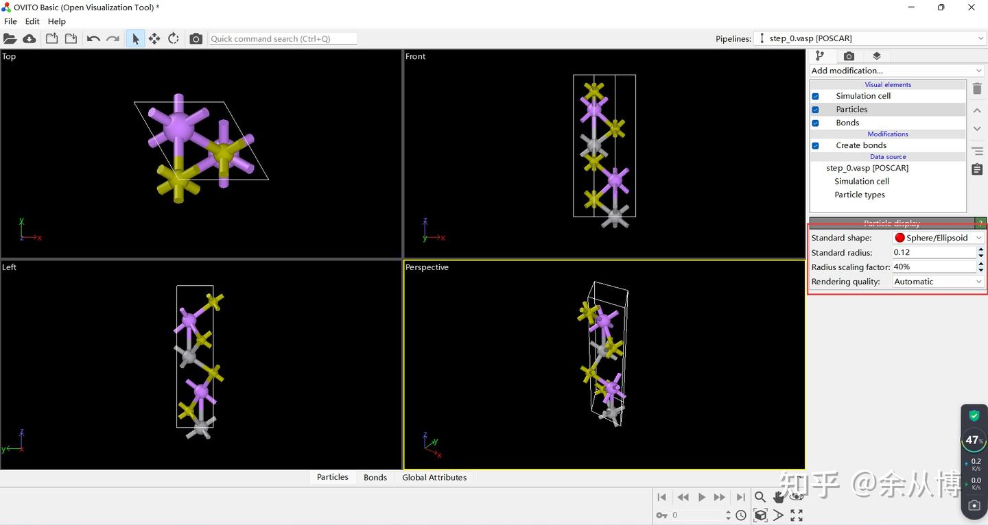 Ovito教程：如何在ovito中显示球棍模型 - 知乎