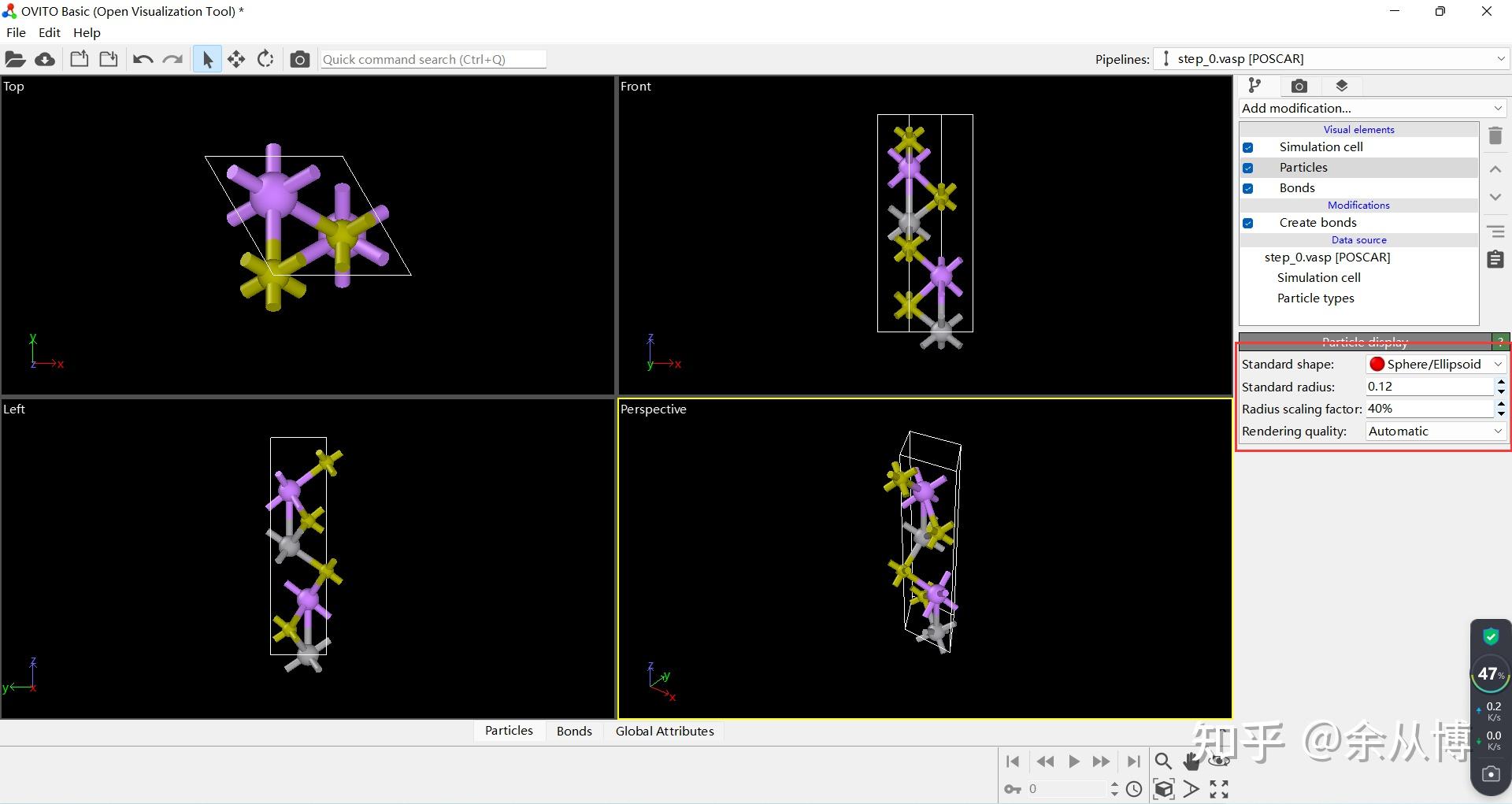 Ovito教程：如何在ovito中显示球棍模型 - 知乎