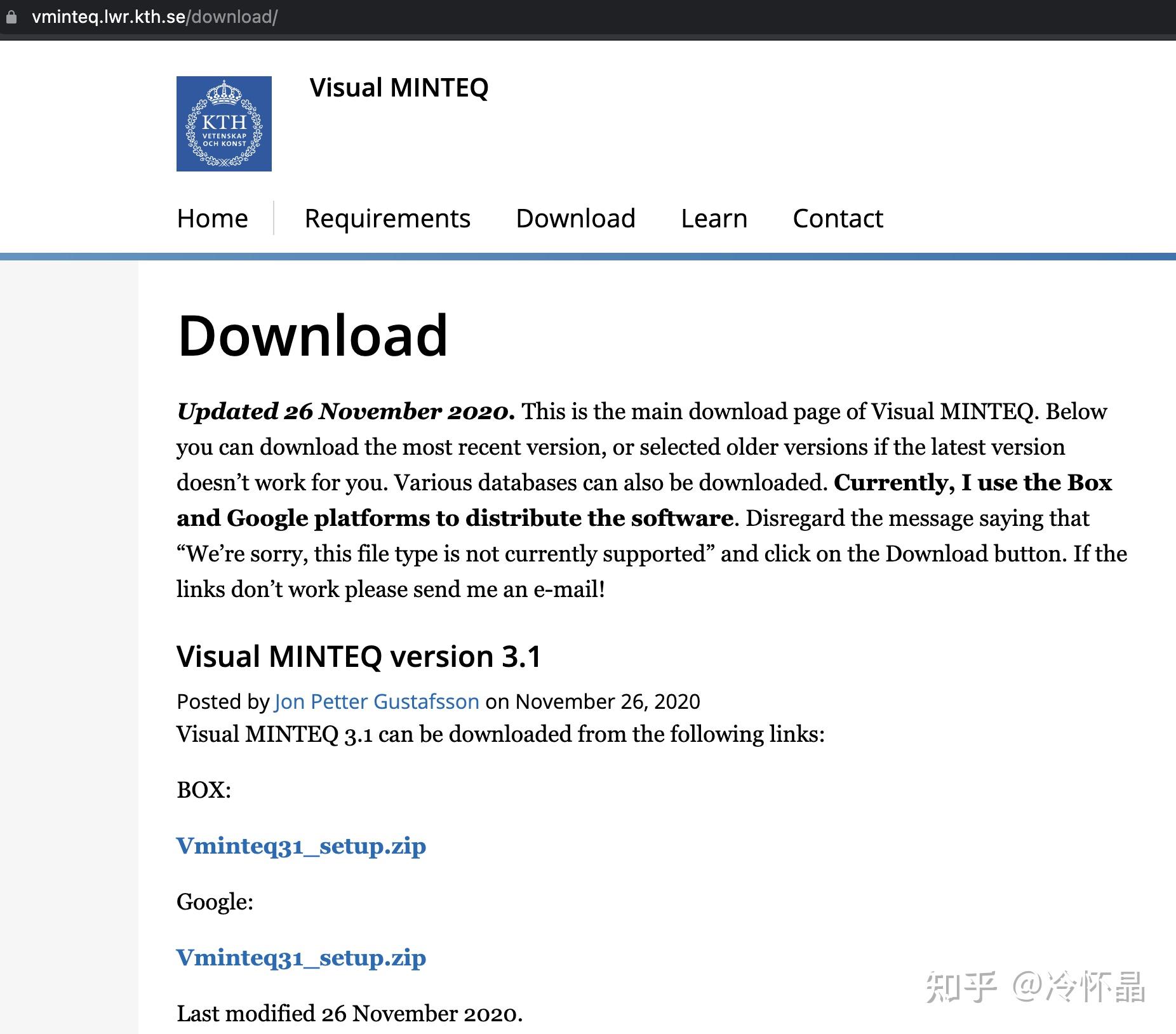 visual minteq这个软件在哪里能下载，跪求？ - 知乎