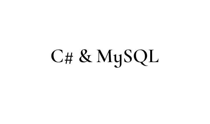 C# - MySQL数据库编程 简明教程 - 知乎
