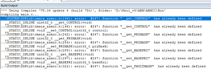 解决：在STM32的标准库上添加DSP库时error: #247 - 知乎