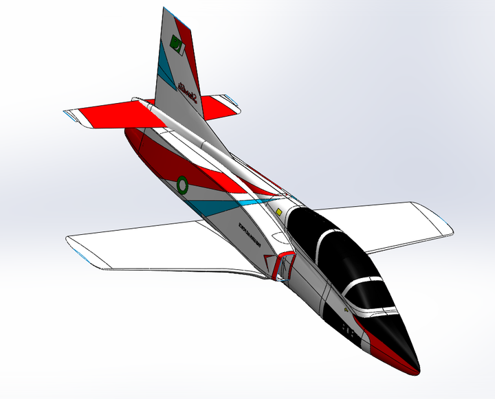 【飞行模型】Hongdu JL-8喷气式教练机简易模型3D图纸 Solidworks设计 - 知乎