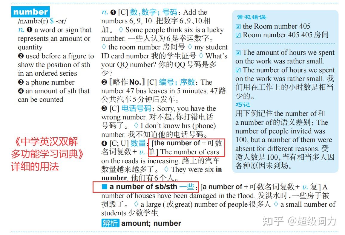 a number of和 the number of 的区别在哪里？ - 知乎