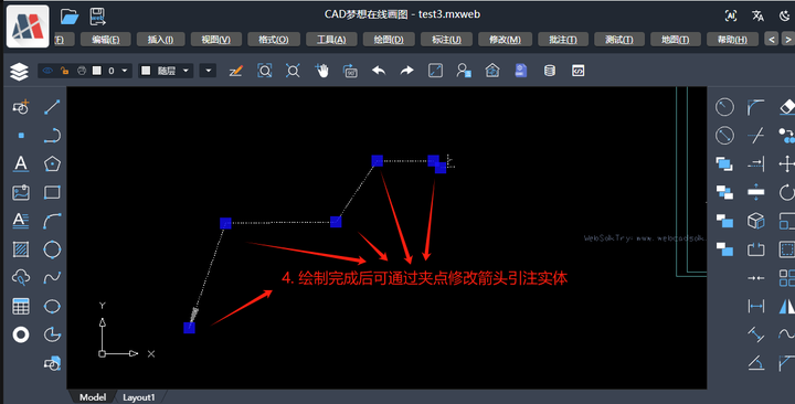 在线CAD二开实现多重引线标注的方法（WEB CAD SDK) - 知乎