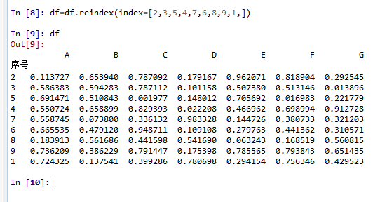 Python3 pandas (7) 行、列重排序 reindex() - 知乎