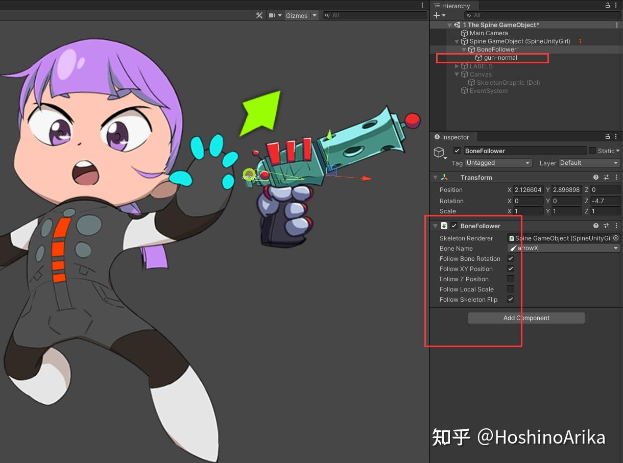 【Unity&Spine】物体跟随骨骼 BoneFollower - 知乎