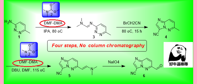 DMF-DMA试剂天天用，我们真的已经了解了它？——介绍DMF-DMA试剂的另类用法，同时介绍一个很牛的合成工艺，值得学习（WX公众号：有机 ...