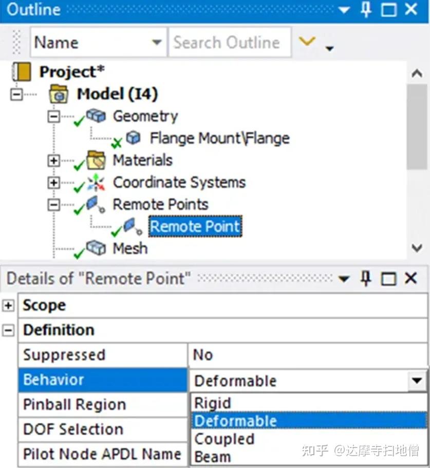 Ansys Mechanical｜如何用好远程点（Remote Points） - 知乎