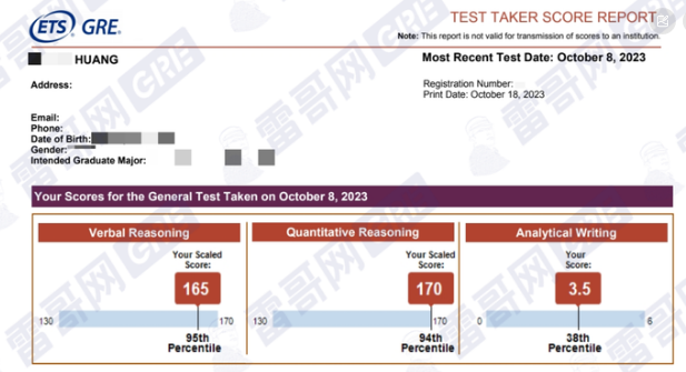 GRE首考335！白天忙实习，晚上搞学习，3个月全搞定！ - 知乎
