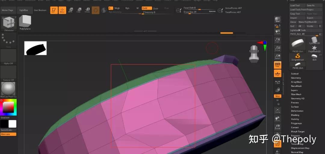 Zbrush | ZModeller 常规方法 - 知乎