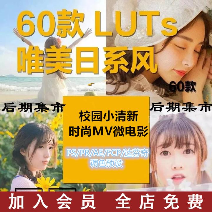 调色预设：60款电影质感日系小清新MV调色预设lut 支持AE/PR/FCPX/达芬奇/PS - 知乎