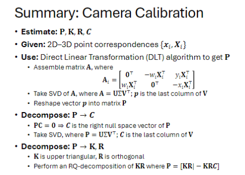 计算机视觉笔记：CV 8-2 单目几何和双目几何 Single-view & Two-view Geometry - 知乎