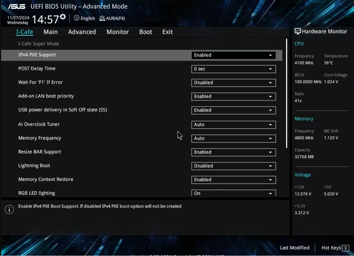 网吧UEFI无盘常用BIOS设置 - 知乎