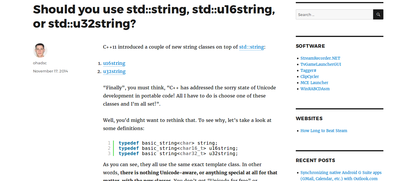 我应该用std::string、std::u16string还是std::u32string？ - 知乎
