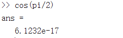 为什么matlab中cos（pi/2） 不等于 0？ - 知乎