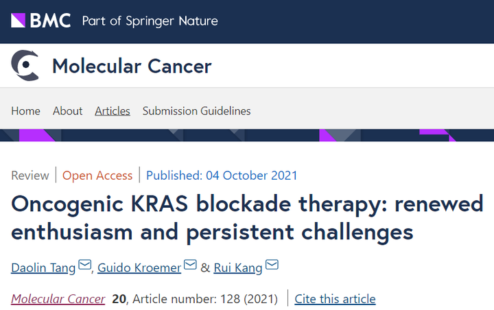 Molecular Cancer | 广州医科大学唐道林发表KRAS 阻断疗法的综述 - 知乎