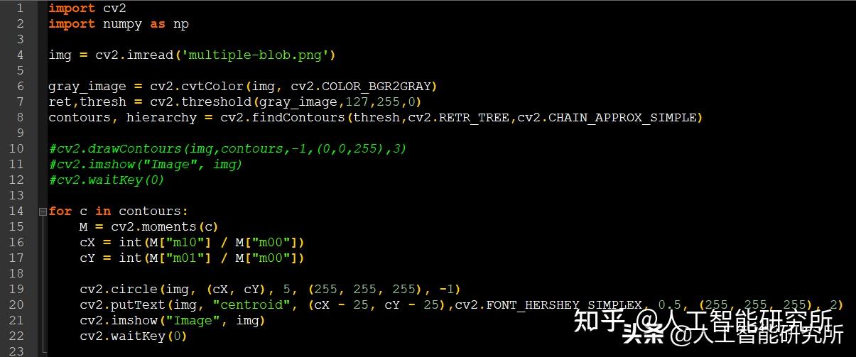 Python人工智能使用OpenCV进行图片形状的中心检测 - 知乎