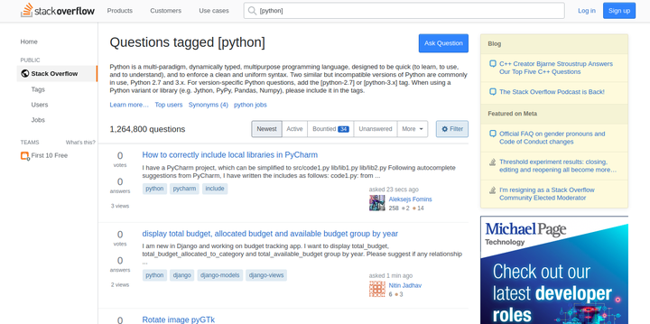 使用 scrapy 爬取 stackoverflow 上的所有 Python 问答 - 知乎