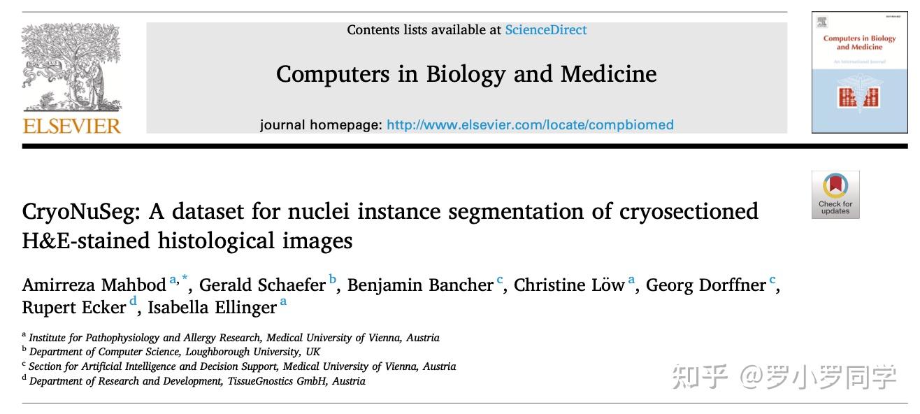 医学图像处理领域的37个公开数据集｜个人观点·24-12-04 - 知乎