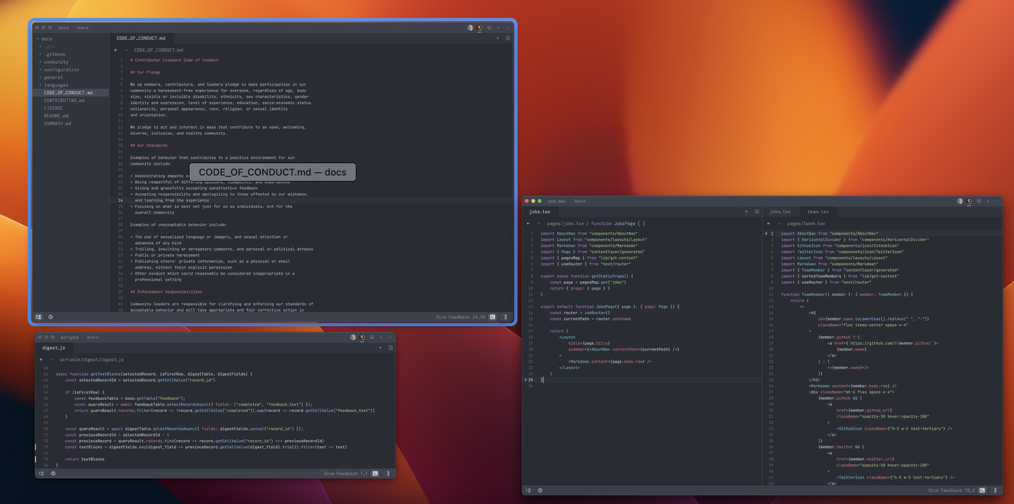 Rust编写的Zed编辑器开源：约27万行代码、主打“高性能” - 知乎