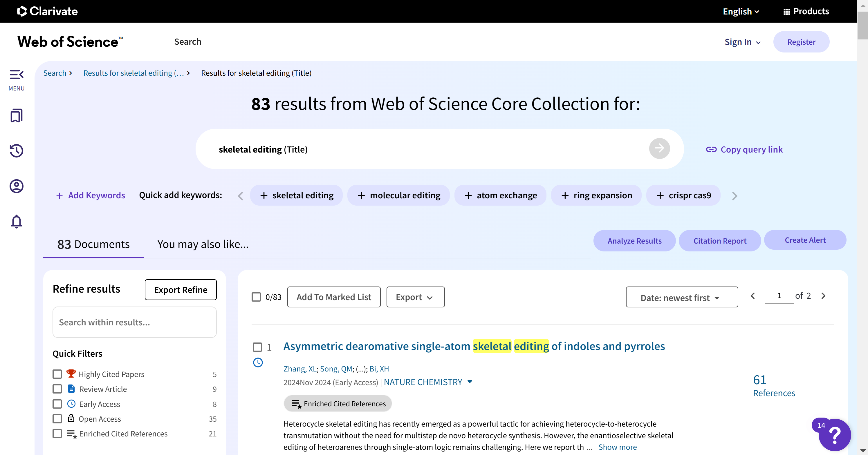 scifinder与web of science各有什么优劣？ - 知乎