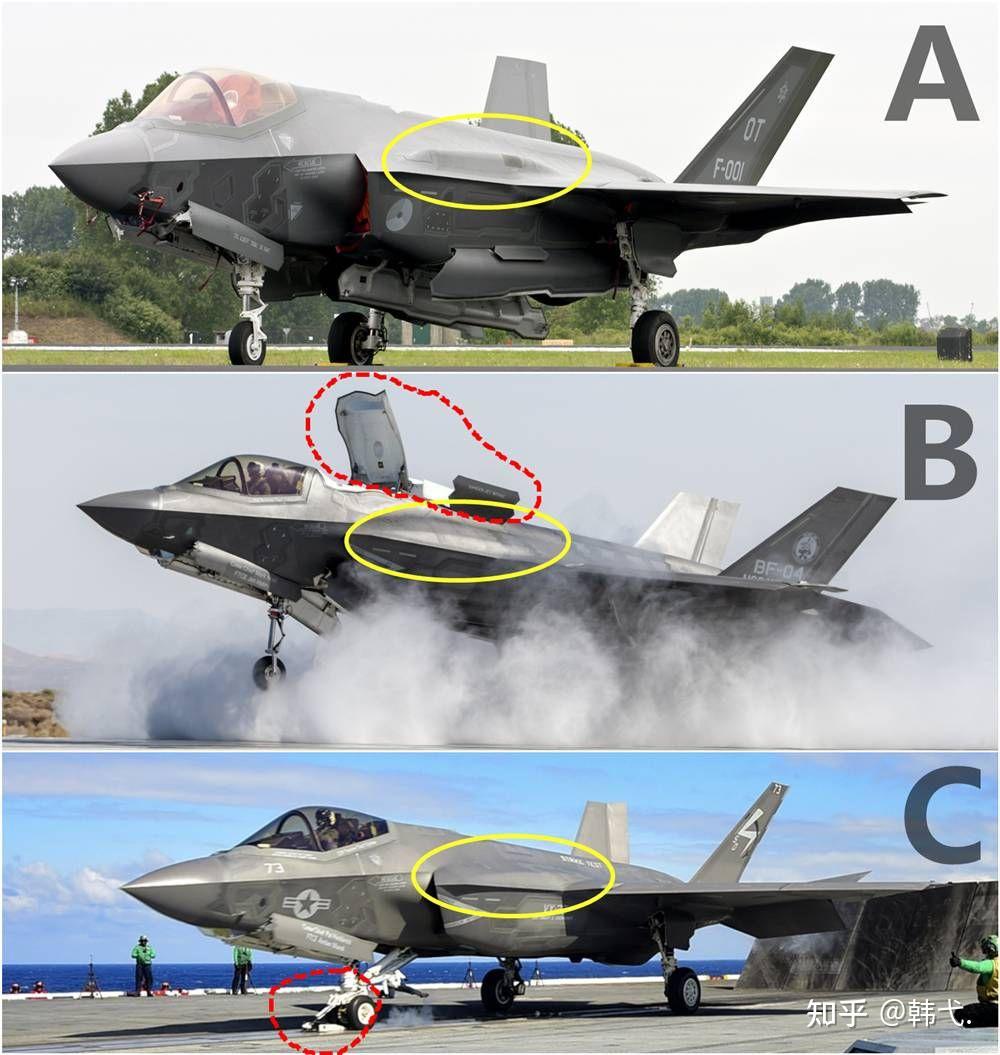 如何从外观上区分F-35 A/B/C？ - 知乎