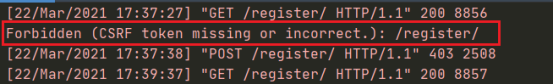 8、Forbidden (CSRF token missing or incorrect.): /register/ - 知乎