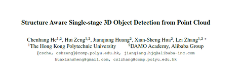 CVPR2020 | 3D Detection | SA-SSD - 知乎