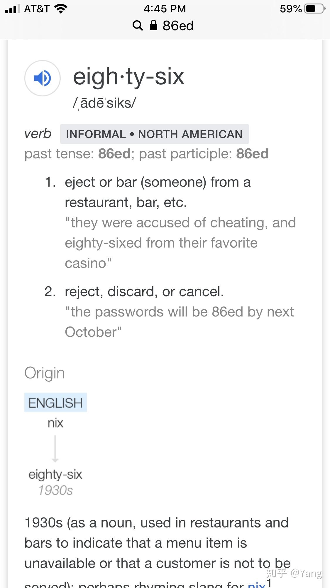 求解英文俚语86ed？ - 知乎