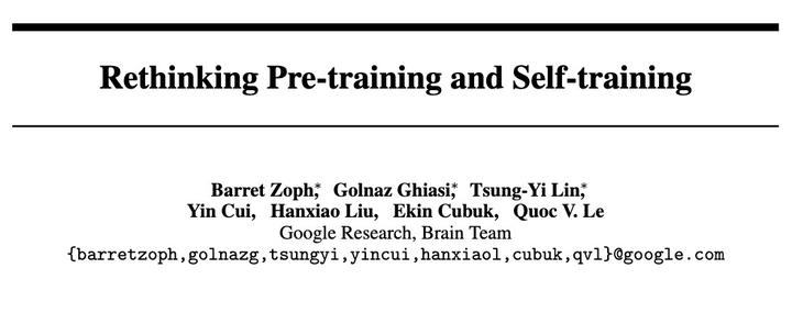论文阅读 Rethinking Pre-training and Self-training - 知乎