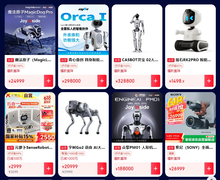 2025年“618”，一大批人形机器人线上开卖！ - 吴建明wujianming - 博客园