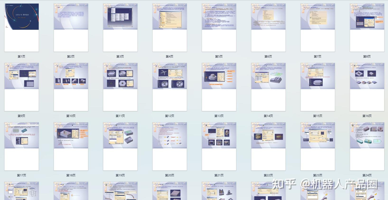 Catia基础入门培训ppt-250份 - 知乎