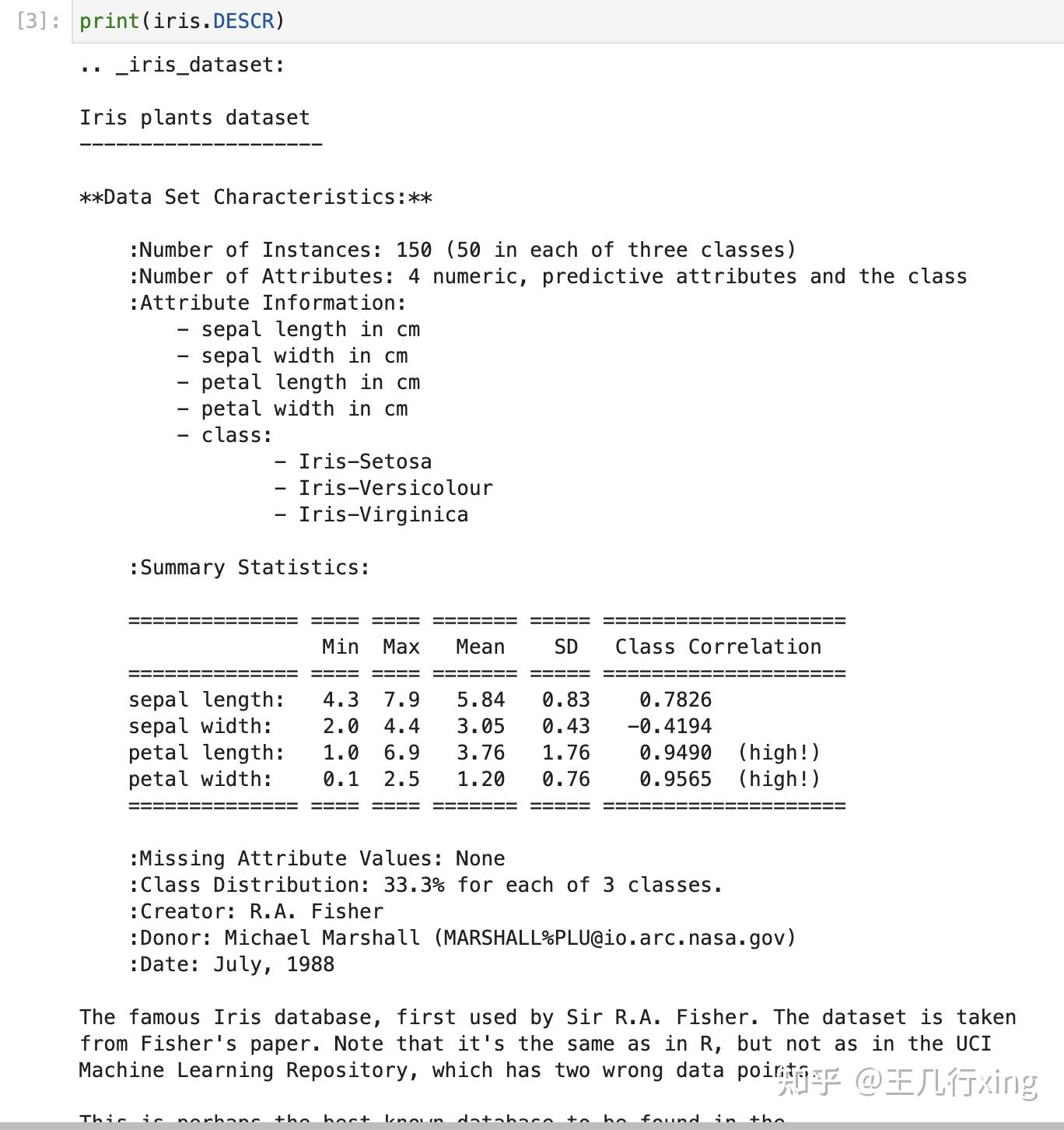【Python-机器学习】sklearn 自带数据集剖析、导入及切割 - 知乎