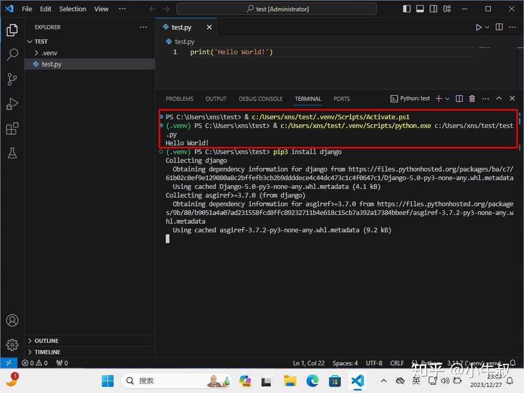 从零搭建Python3+Django开发环境-以Win11为例 - 知乎