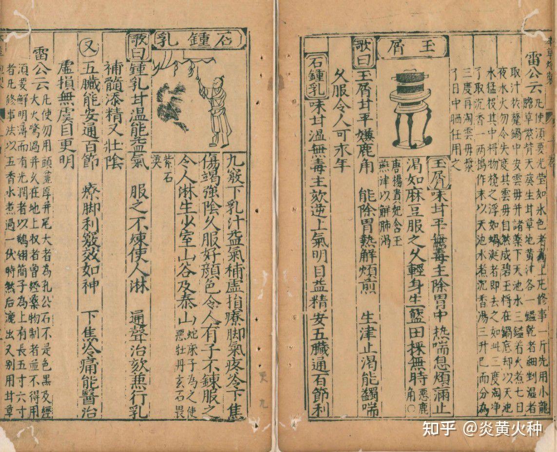 《鼎雕徽郡原板合并大观本草炮制》六卷（存1、2、5、6四卷），是明代万历元年（1573年）由书林宝山堂刊行的医药类典籍 - 知乎