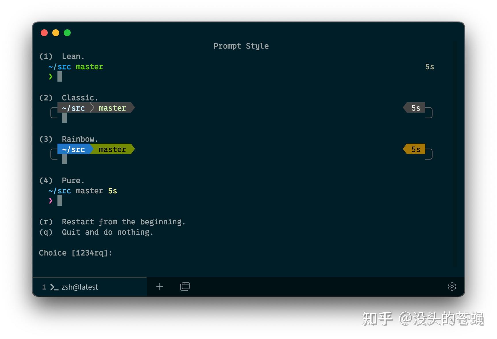 oh my zsh 哪些主题比较好看、有特点？ - 知乎