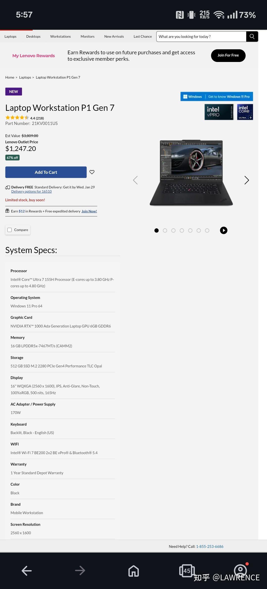 Thinkpad P1 Gen7 怎么样？ - 知乎