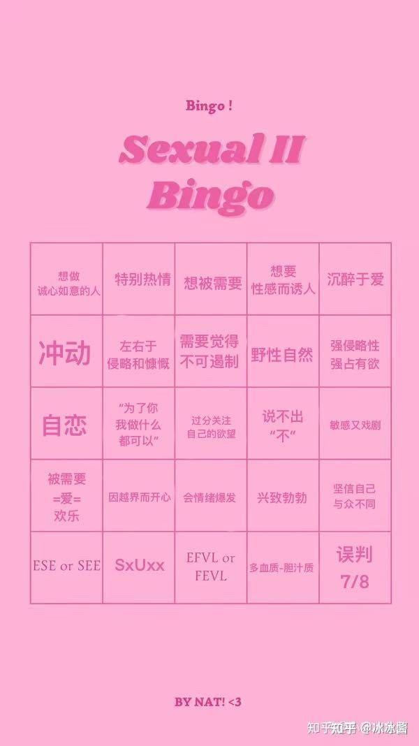 九型bingo汉化版汇总合集 - 知乎