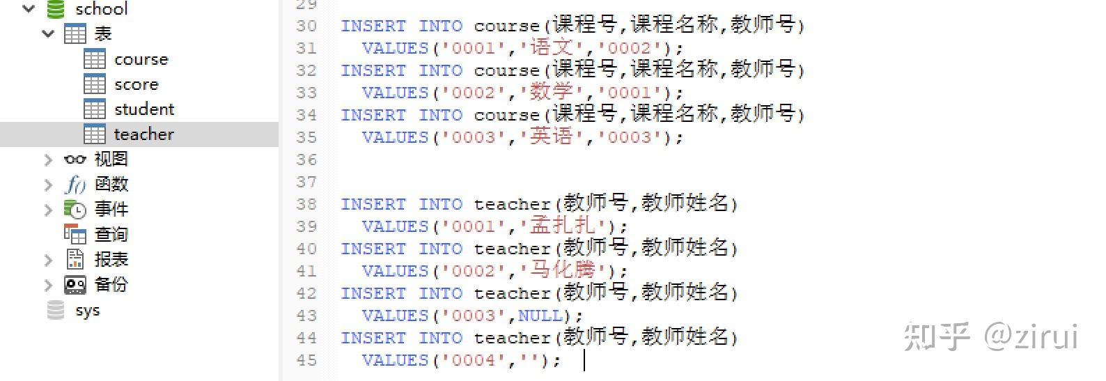 Navicat for MySQL 建表并插入数据 - 知乎