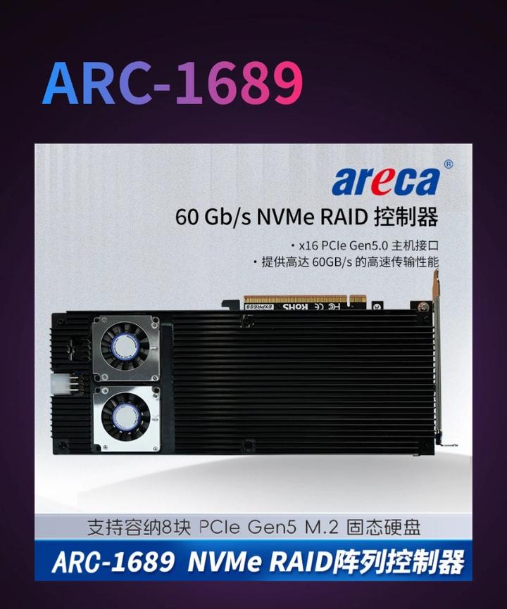 【ARC-1689】NVMe 硬件RAID卡 - 知乎