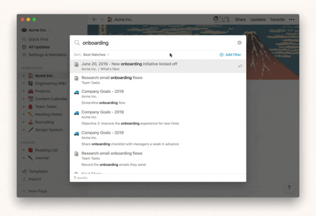 Notion使用教程27：使用快速查找进行搜索 - 知乎