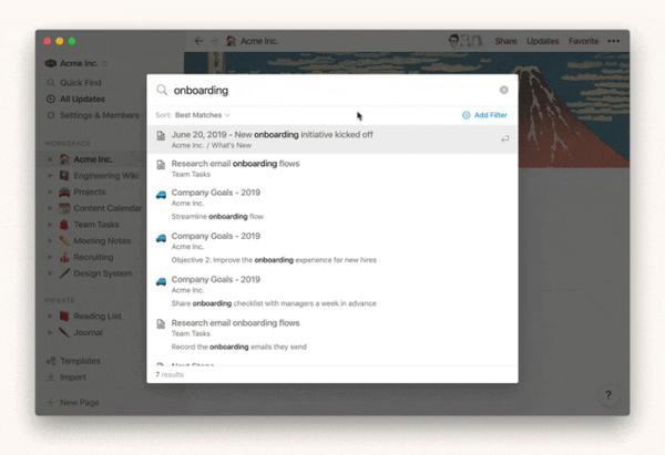 Notion使用教程27：使用快速查找进行搜索 - 知乎