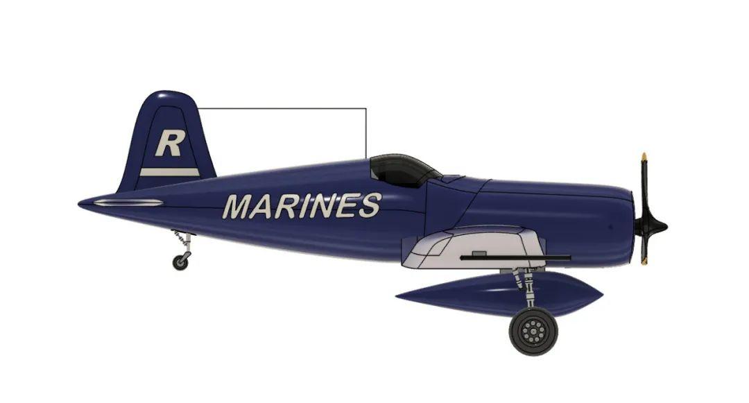 【飞行模型】vought F4u二战战斗机简易模型3d图纸 Step Stl格式 知乎