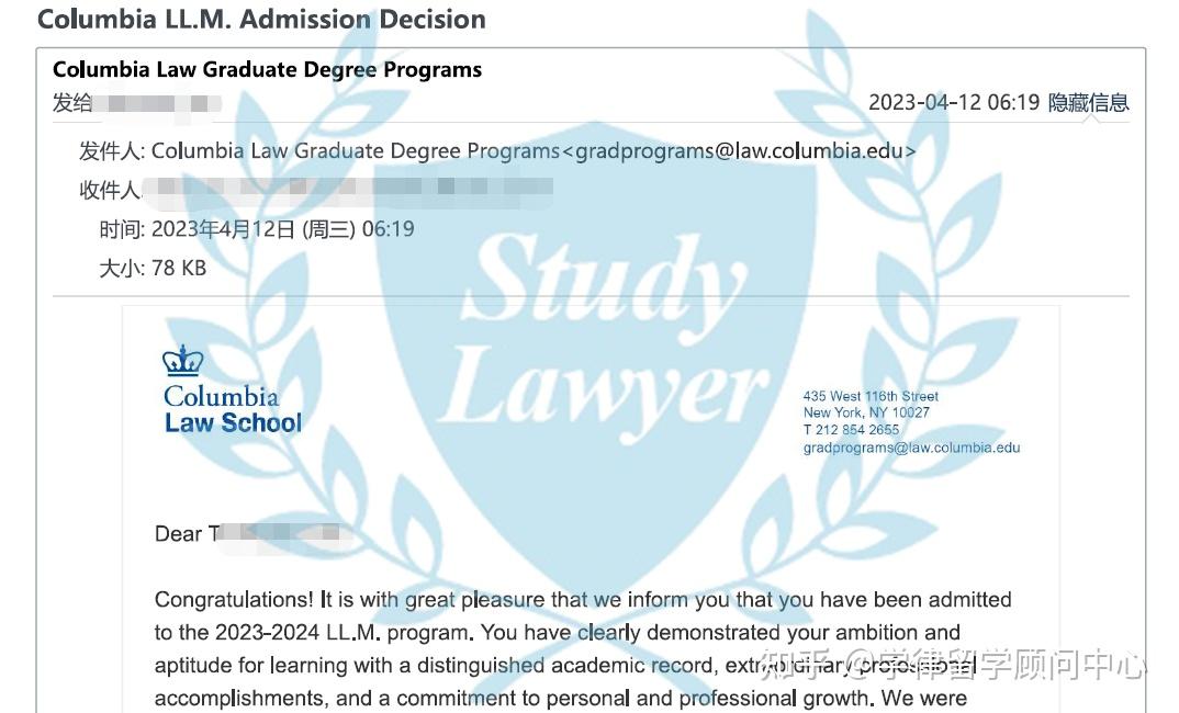 哥大、纽大LLM继续放榜中，恭喜收到offer的学律申请者 - 知乎